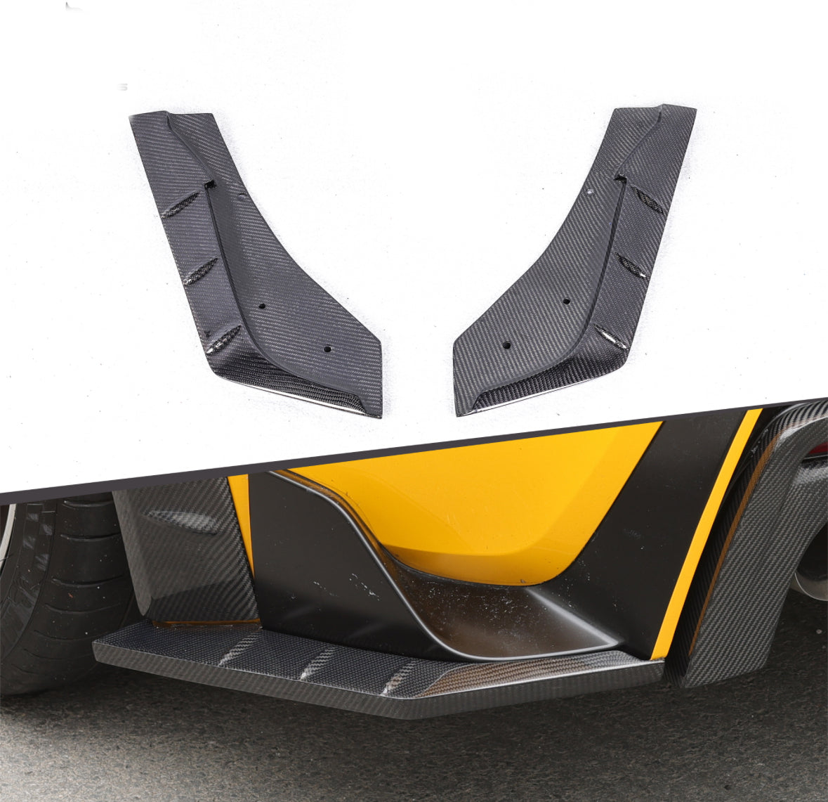 TOYOTA SUPRA MK5 MANTA RAY STYLE CARBON REAR SPLITTER – Carbon Craft ...